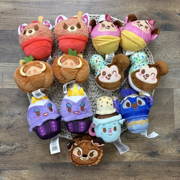 Disney | Toys | Disney Munchlings Plush Lot 3 Mickey Minnie Stitch Remy ...